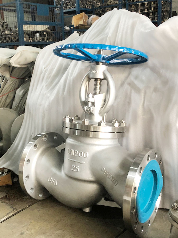 J41W-25P截止阀DN200-永嘉县巨业阀门制造有限公司